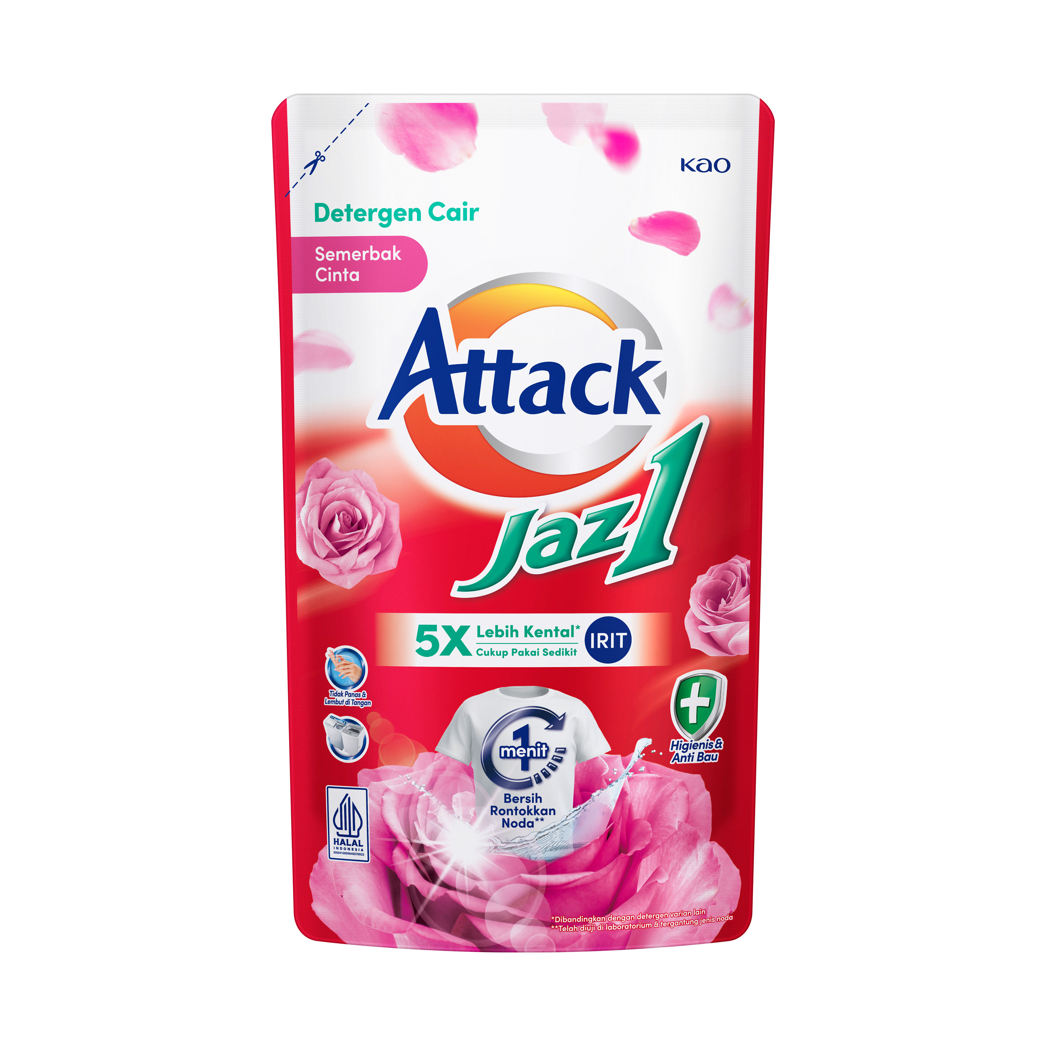 Kao Indonesia | Katalog Produk | Attack Jaz1 Semerbak Cinta Liquid 700g