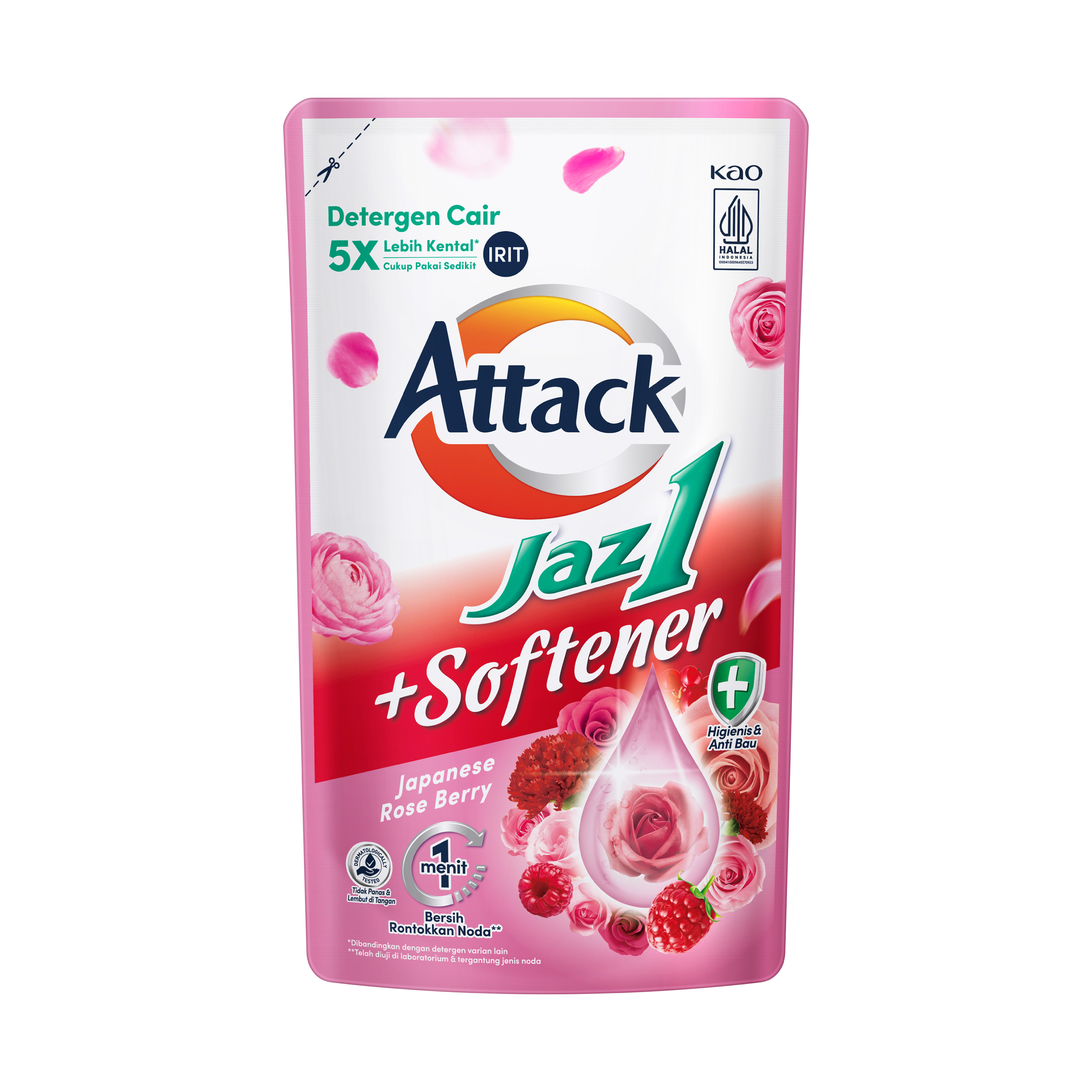 Kao Indonesia | Katalog Produk | Attack Jaz1 +Softener Japanese Rose ...