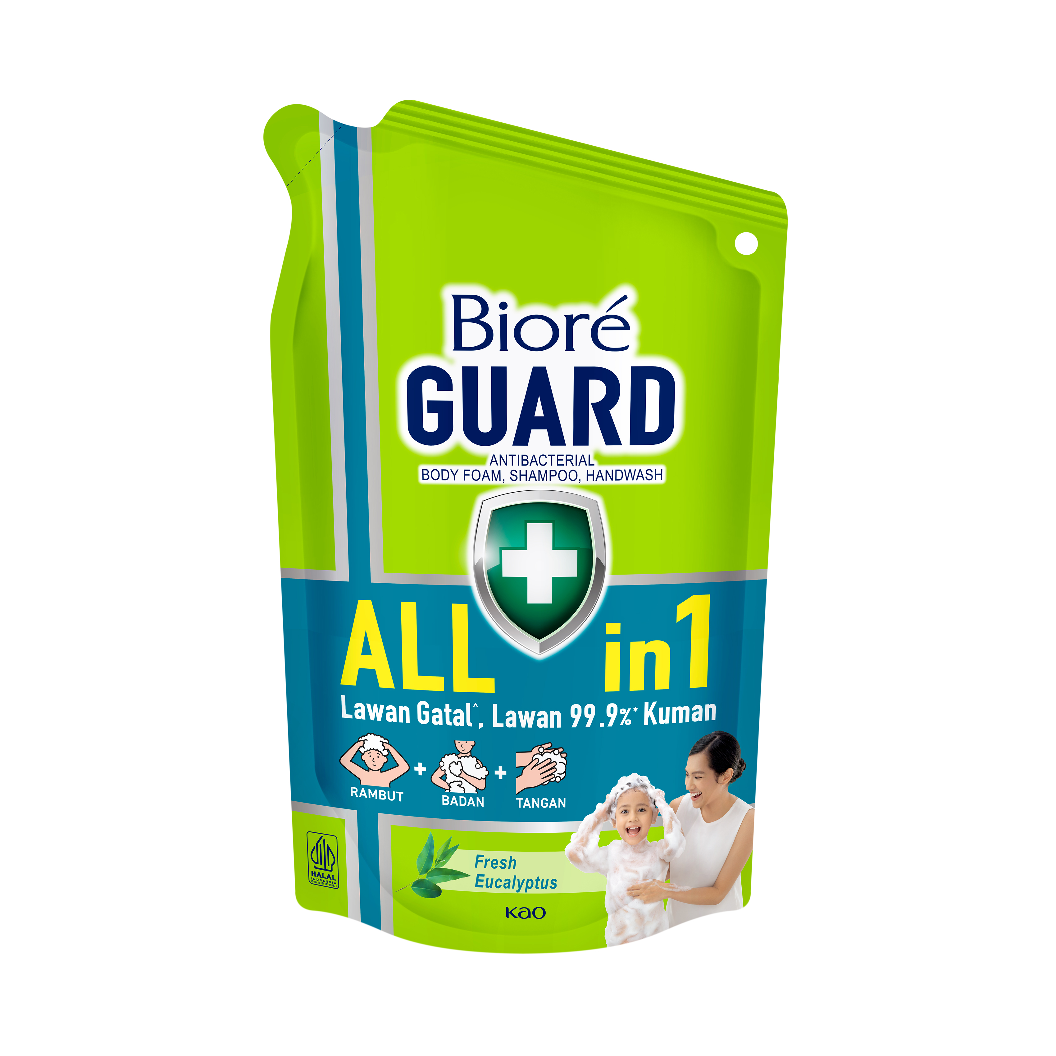 Kao Indonesia | Katalog Produk | Biore GUARD All-in-1 Hygienic Refresh 400ml Refill Pouch