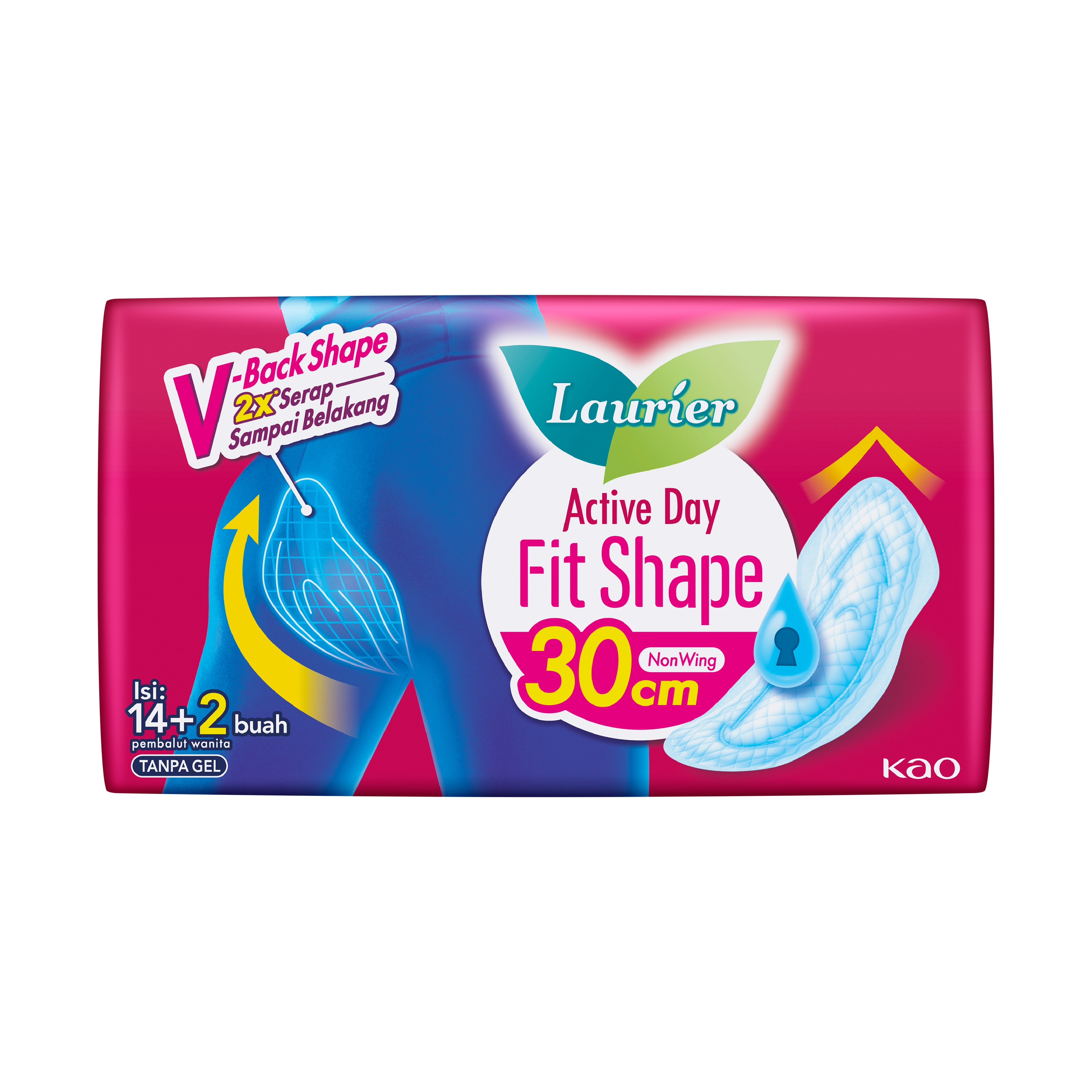 Kao Indonesia | Katalog Produk | Laurier Fit Shape 30cm - 14+2s