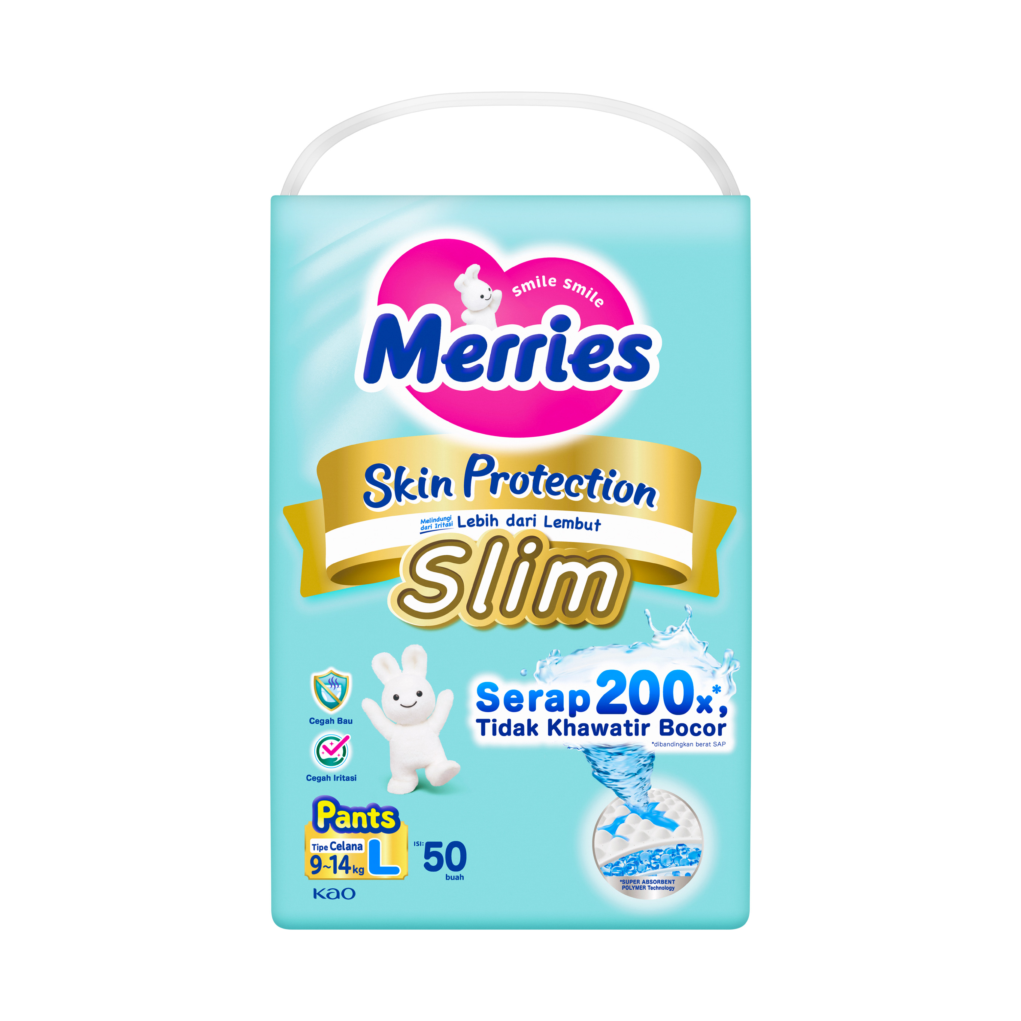 Kao Indonesia | Katalog Produk | Merries Skin Protection Slim L 50
