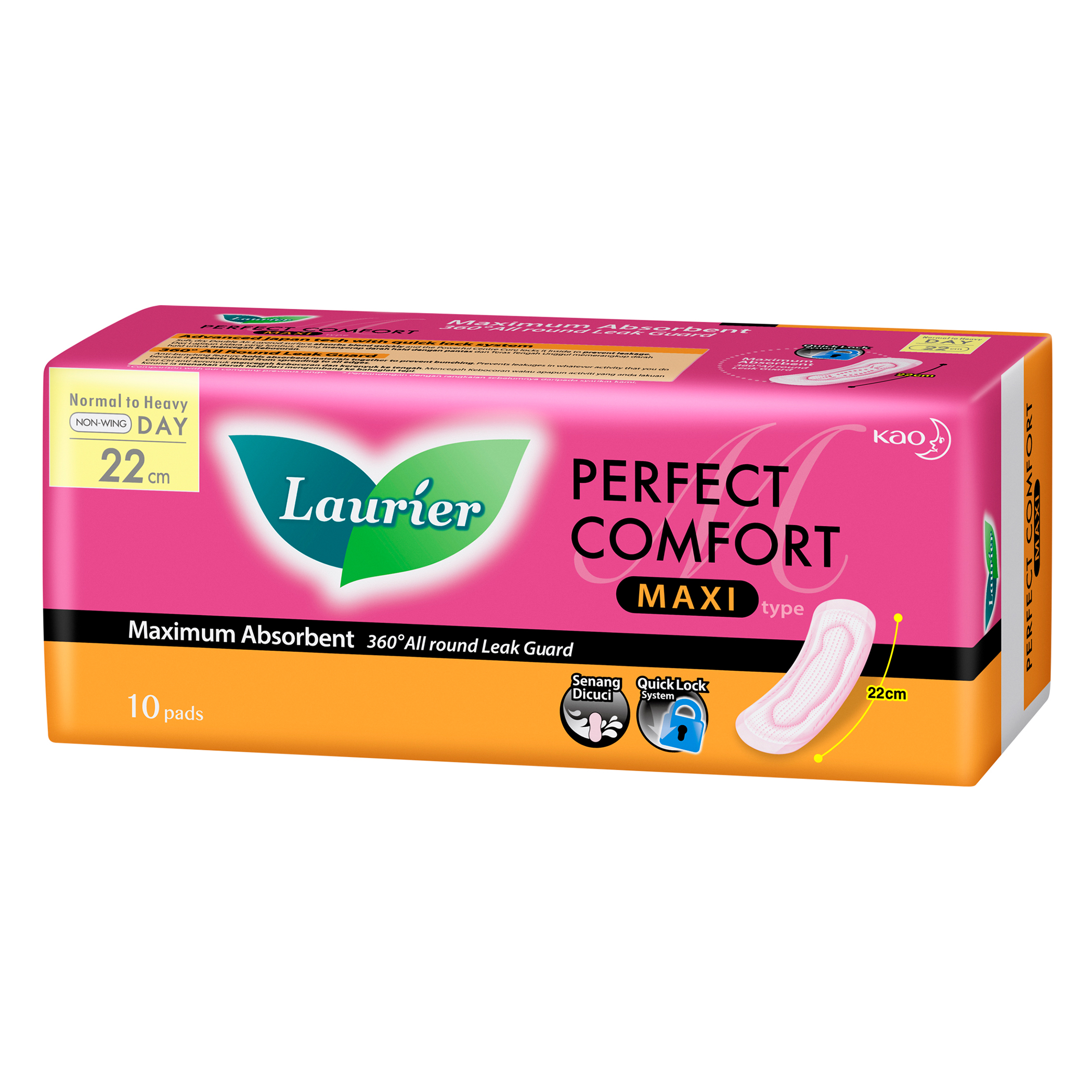 Kao Malaysia | Product Catalogue | Laurier Perfect Comfort Super Maxi 10s